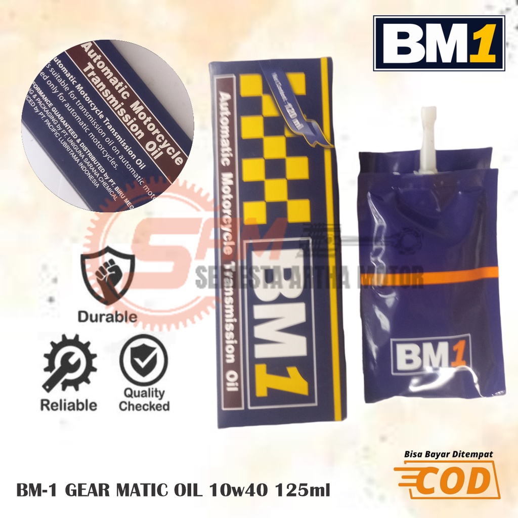 Jual Oli Gear Matic BM1 10w40 120ml Gardan Gearbox Transmision Oil ...