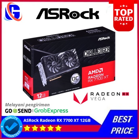 Jual VGA ASRock Radeon RX 7700 XT 12GB Challenger OC | Shopee Indonesia