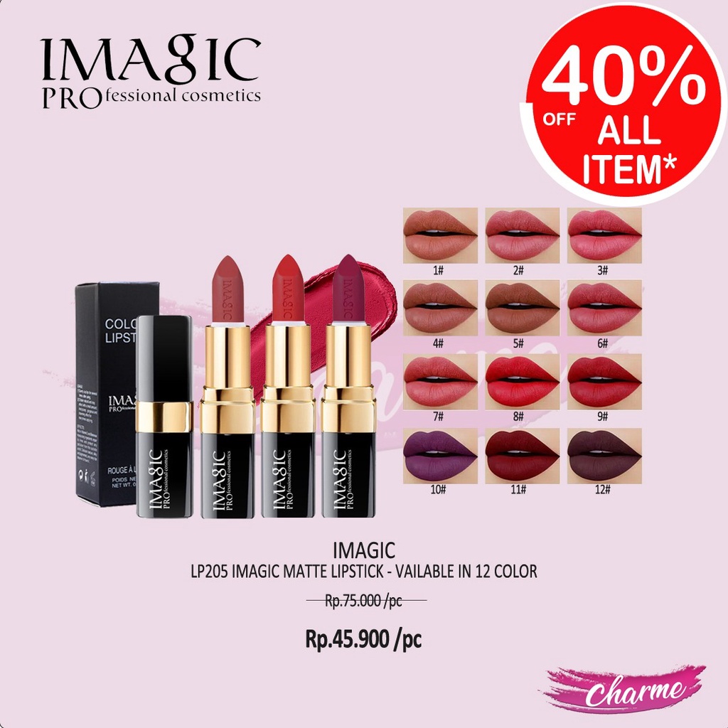 Jual (READY & ORI) IMAGIC Rouge A Levres Matte Lipstick Lipstik LP205 ...
