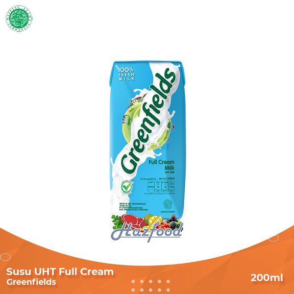Jual Susu UHT Greenfields Full Cream 200ml x 32 (1 Karton) | Shopee Indonesia