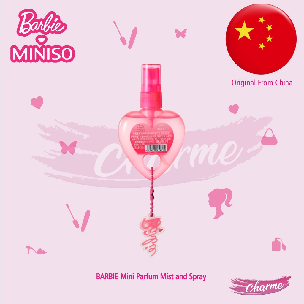 Jual (READY & ORI Miniso X Barbie From China) BARBIE Mini Parfum Mist ...