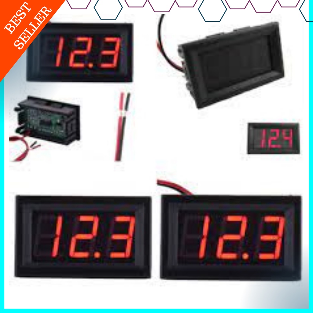 Jual COD Alat Pengukur Tegangan Listrik Voltmeter LED - 123 voltmeter digital LED alat pengukur ...