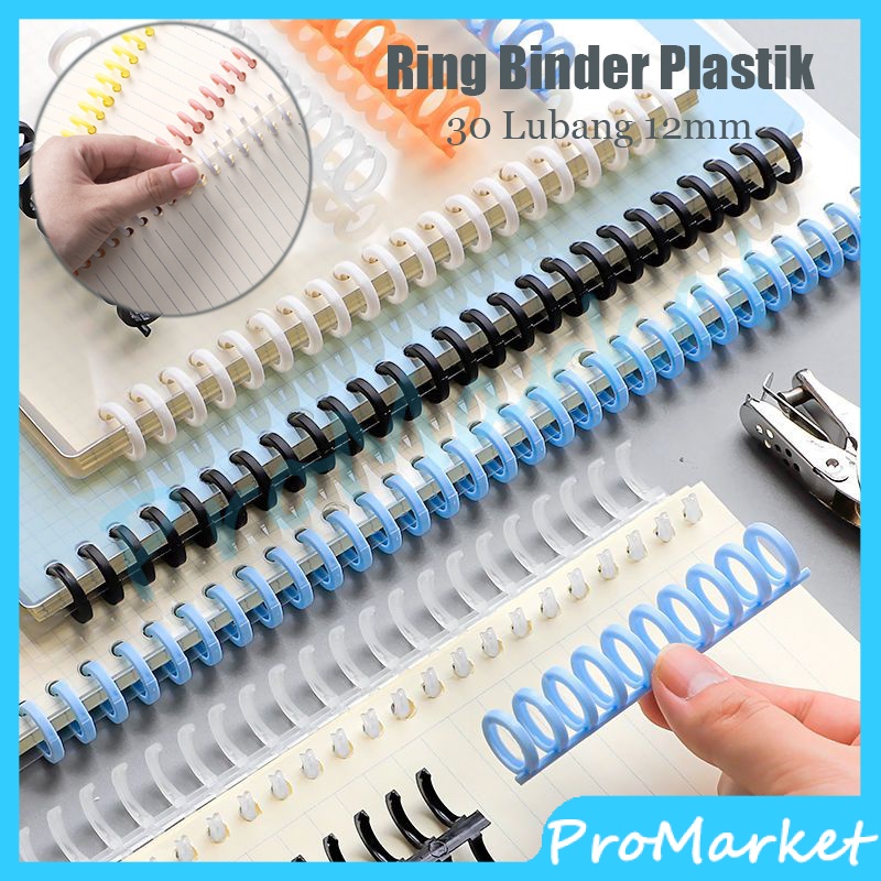 Jual Ring Binding Binder Loose Leaf 30 Holes Ukuran A5 A4 B5 Spiral ...