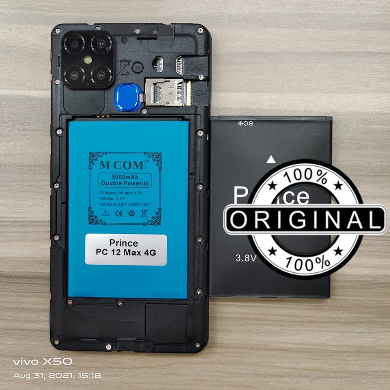 Jual Battery Batere Batre Baterai Double Power Mcom Prince PC12 Max 4G Kapasitas 5000 Mah ...