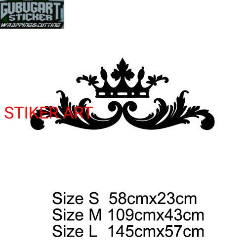 Jual STIKER DINDING MAHKOTA RAJA STICKER CUTTING DINDING CUSTOM WALL ...