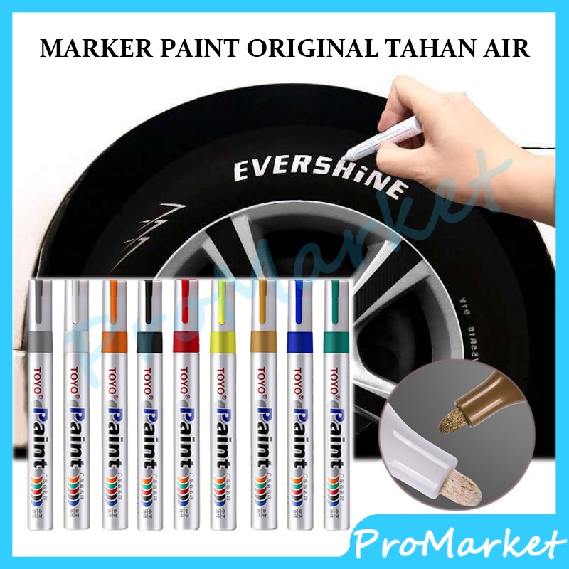 Jual Spidol Ban Mobil Motor Karet Car Tyre Paint Marker Toyo Permanent ...
