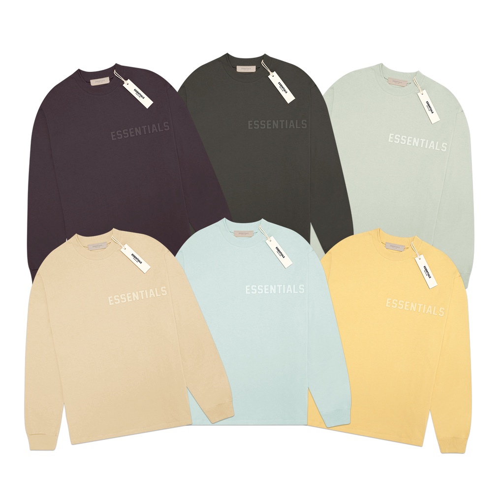 Jual FOG Essentials Chest Solid Rubber Text Long Sleeve T-Shirt ...