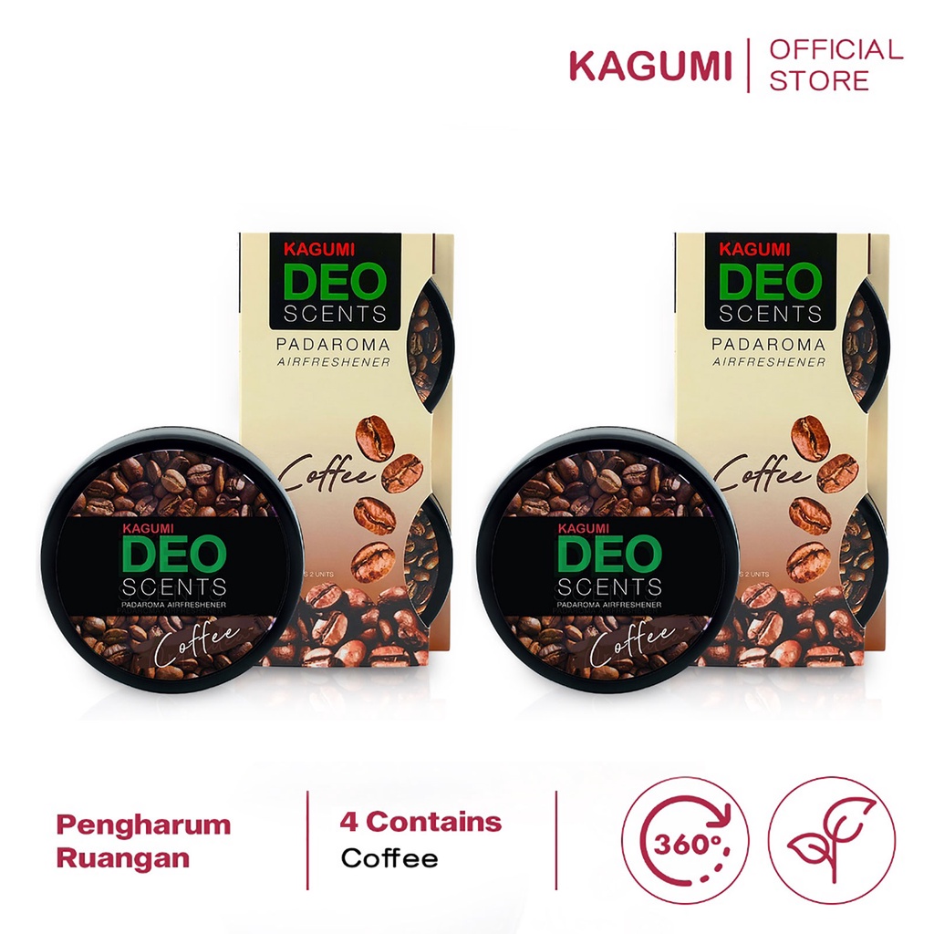 Jual KAGUMI Deo Scents Twin Pack Padaroma Coffee 20GR+20GR Pengharum ...
