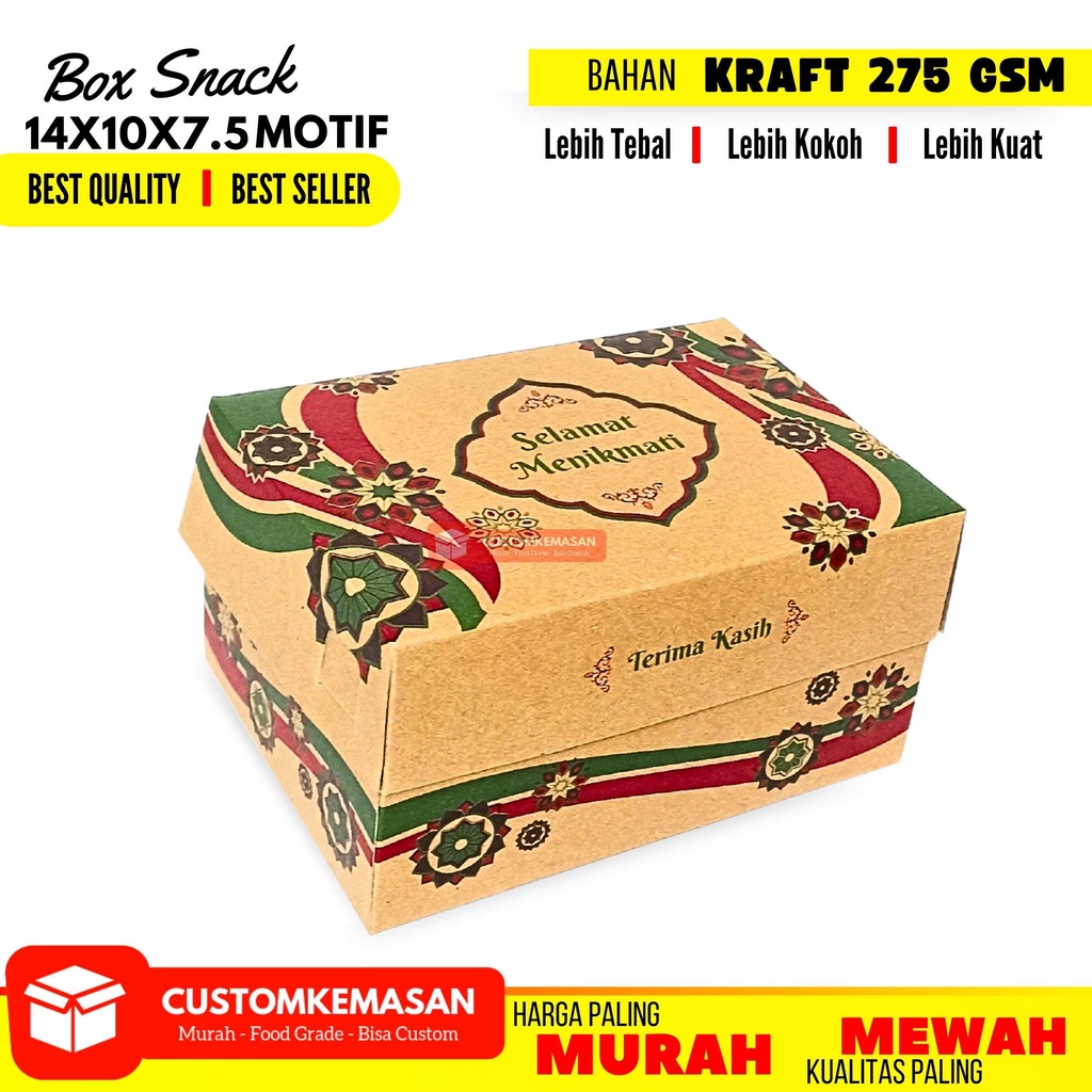 Jual Box Snack / Kardus Snack / Dus Snack / Box Snack Kue / Kotak Snack ...