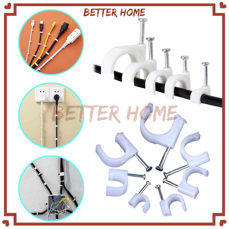 Jual Klem Paku Beton/Listrik Klip Kabel Paku Beton Ukuran 100pcs/Kabel ...