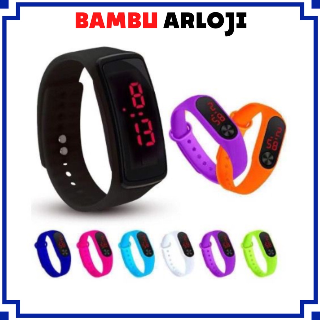 Jual BAJ JAM TANGAN DIGITAL LED WANITA PRIA ELEKTRONIK ANAK REMAJA KIDS ...