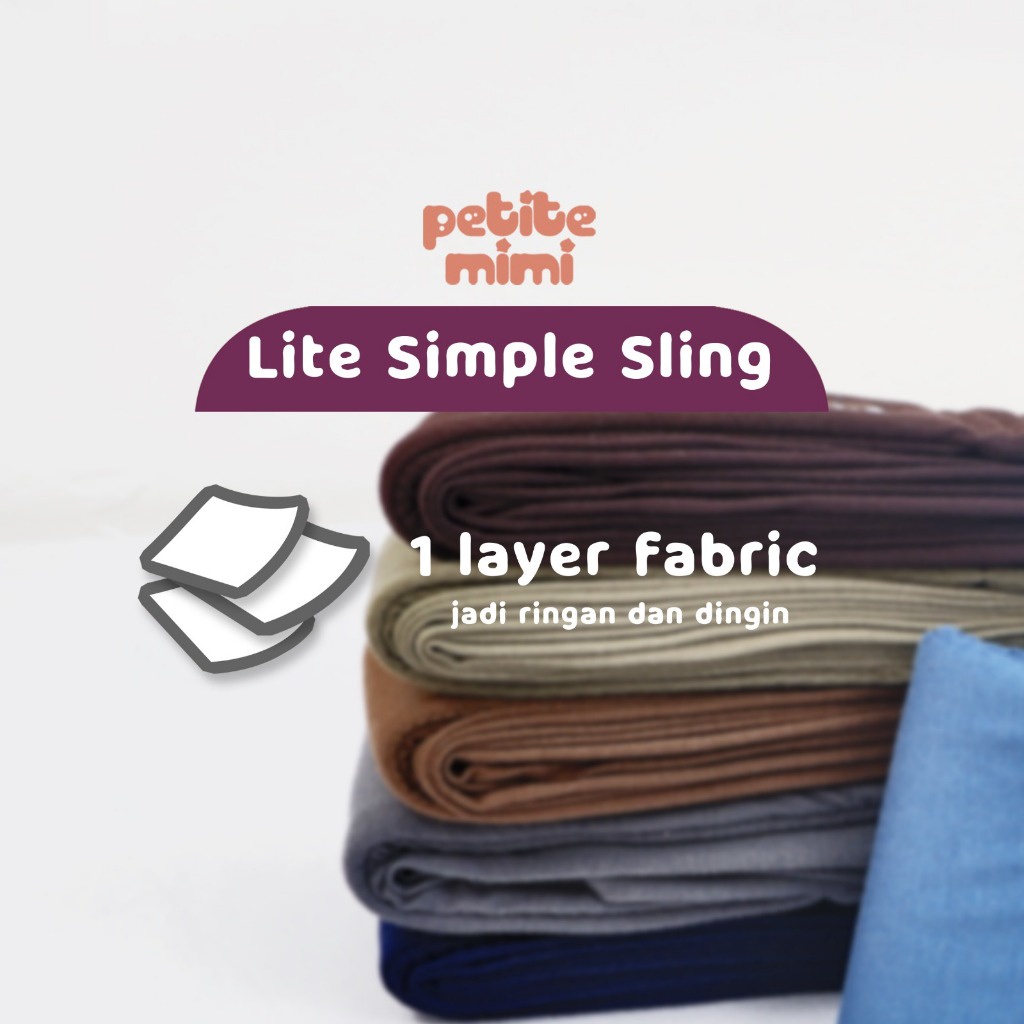 Jual Petite Mimi - Lite Simple Sling Gendongan Busa RB5 | Shopee Indonesia