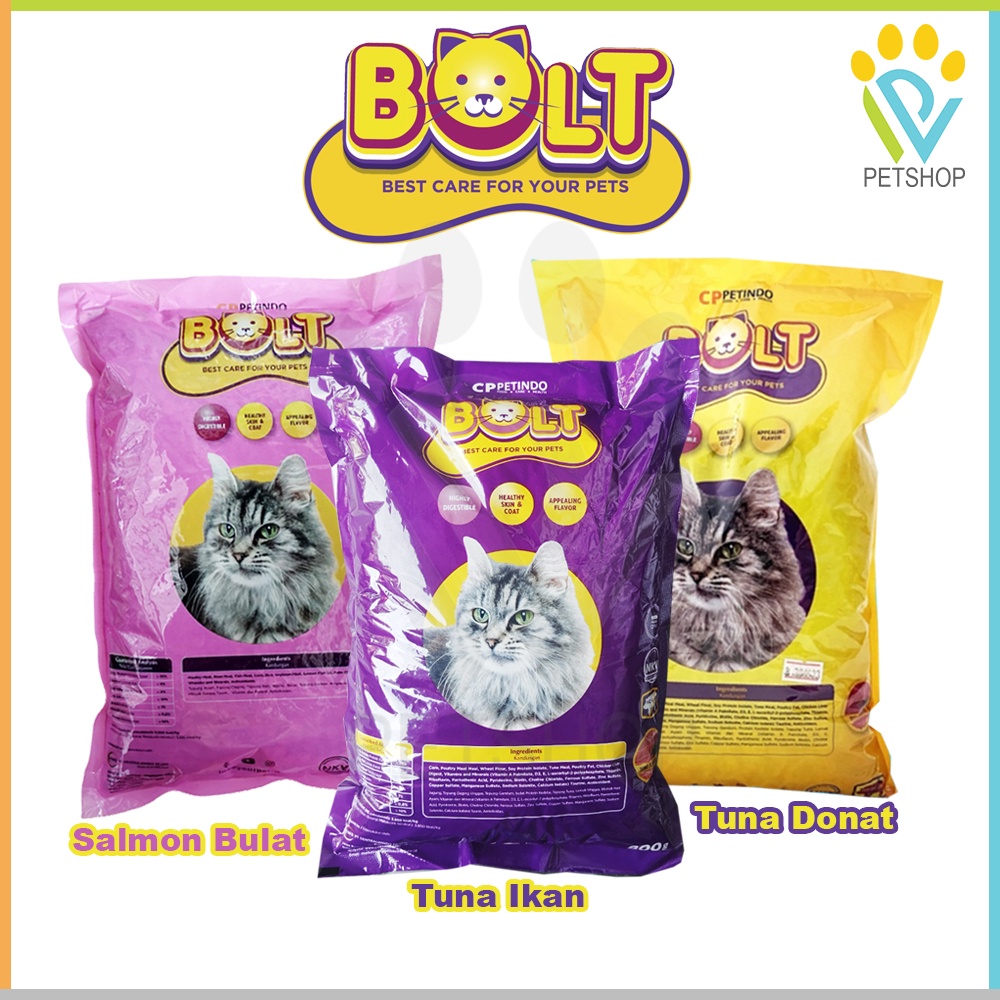 Jual BOLT Makanan Kucing Kering Dewasa 800gr Cat food 800 gram | Shopee ...