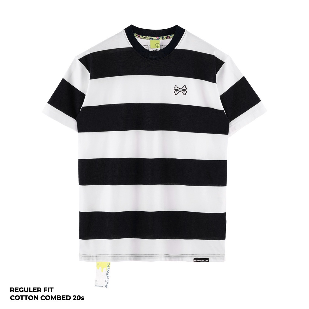 Jual KAOS FRIDAY KILLER MOTIF STRIPE / GARIS | X BNS BLACK | Shopee ...