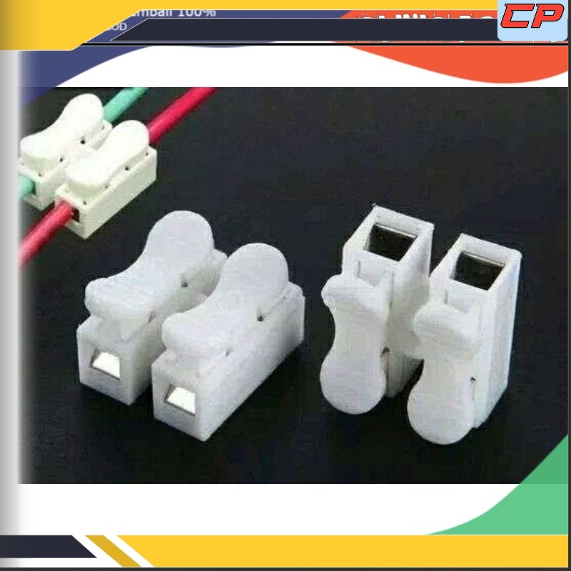 Jual Quick Connect 2 Wire Connector Spring Terminal Sambungan Kabel ac ...