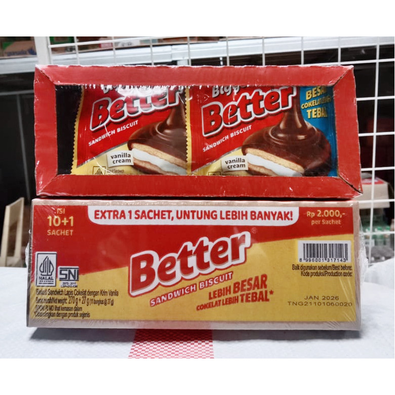 Jual BETTER SANDWICH SACHET 27gr 11 x 27 gr | Shopee Indonesia