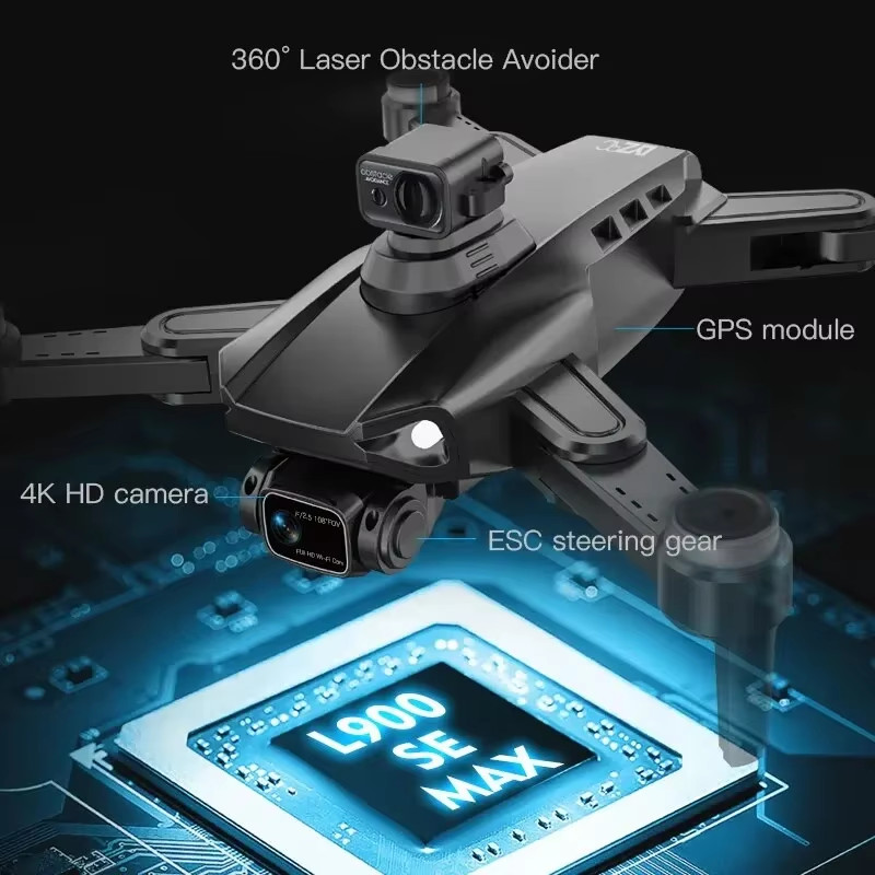 Jual L900 PRO SE MAX GPS Drone 4K Professional HD Dual Camera Obstacle ...