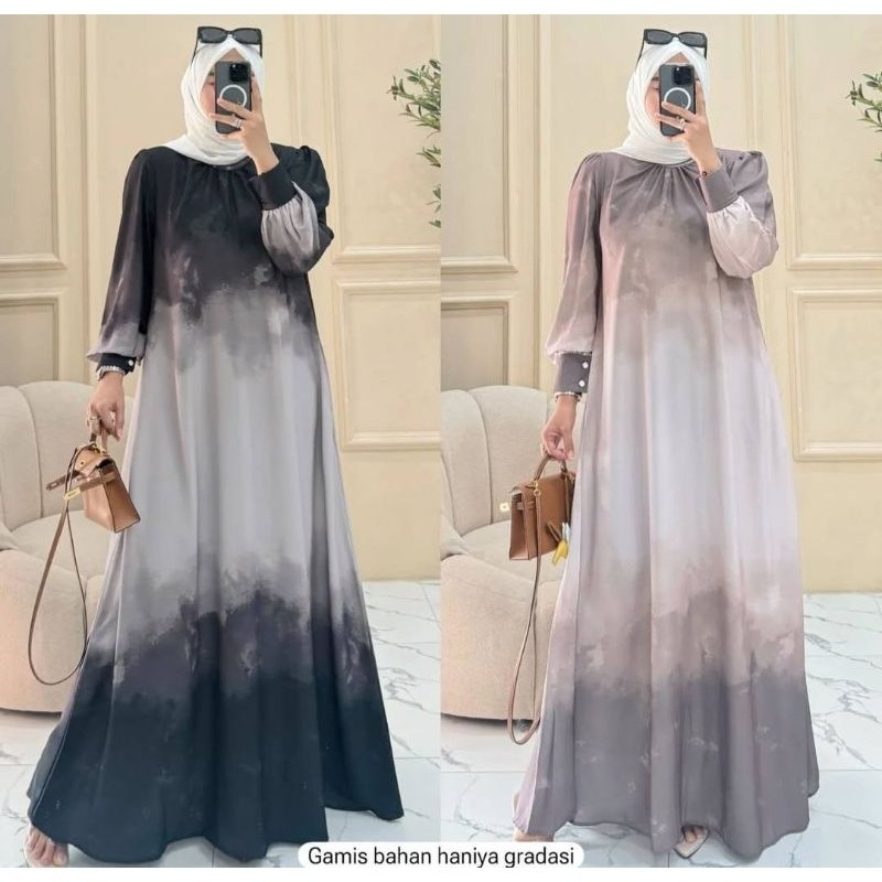 Jual NEW FESHION DRESS GRADASI SILK ARMANY BEST SELLER GAMIS RAYA VIRAL ...