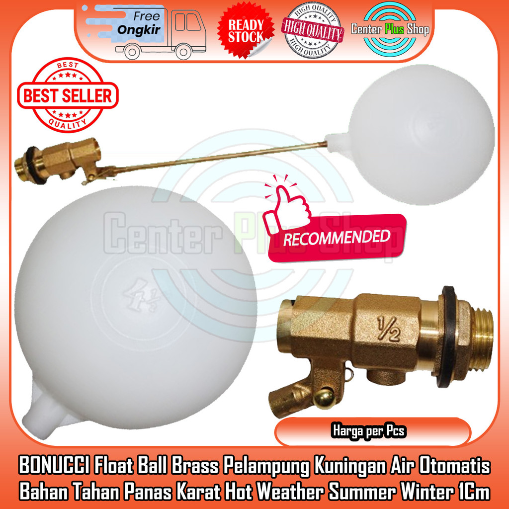 Jual BONUCCI Pelampung Air Bola Tandon Tower Toren Otomatis Kuningan ...