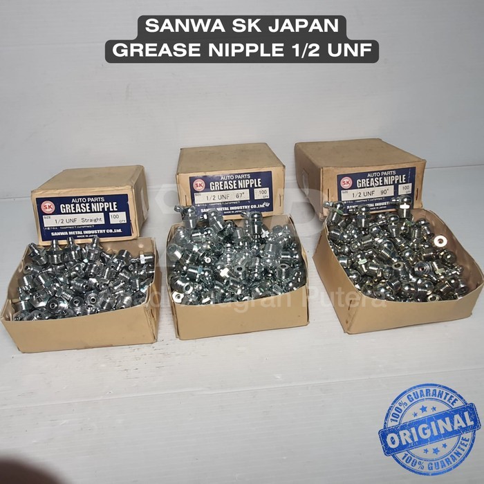Jual Nepel Stempet Gemuk 1/2 UNF LURUS / BENGKOK 67 90 Grease Nipple SANWA SK JAPAN | Shopee ...