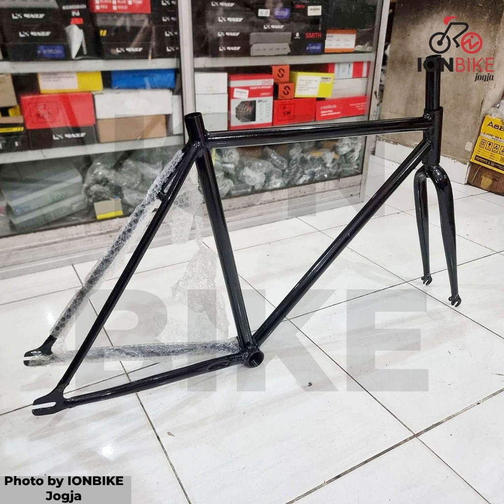 Jual Frame Sepeda Fixie Klasik OVERSIZE Frameset Fork Fixed Gear Steel ...
