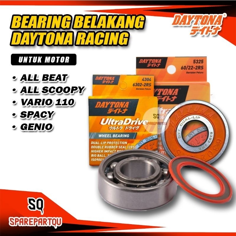 Jual Daytona Bearing Roda Belakang Beat Scoopy Spacy Genio Vario 110 ...