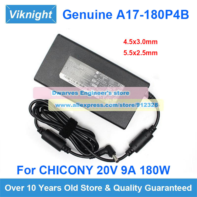Jual Original 20V 9A 180W AC Adapter CHICONY A17-180P4B Laptop Charger ...