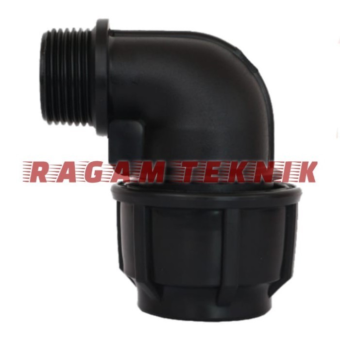 Jual HDPE Elbow 25 mm Drat Luar 3/4" Keni KDL PE Male Bend MTE | Shopee Indonesia