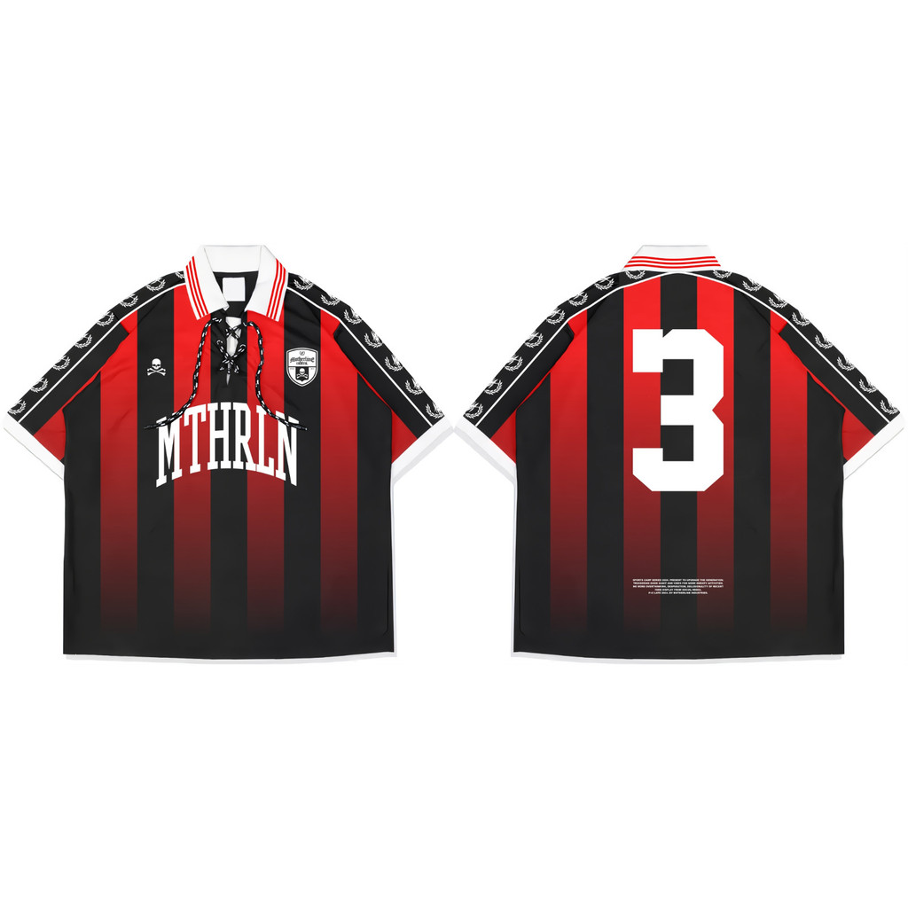 Jual Motherline Jersey Oversize Number Block Core Sport Casual Kerah ...