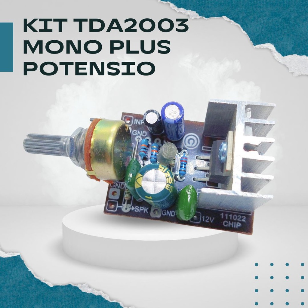 Jual Kit Amplifier Mini Power TDA2003 Mono Plus Potensio - Ampli TDA 2003 Mono | Shopee Indonesia