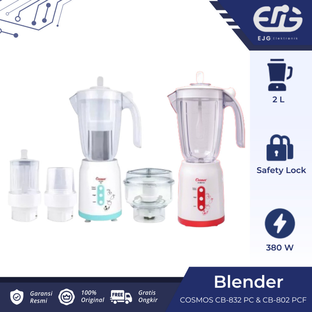 Jual Cosmos Blender CB 832 PC CB 802 PCF Blender dan Pelumat 2 Liter 4 ...