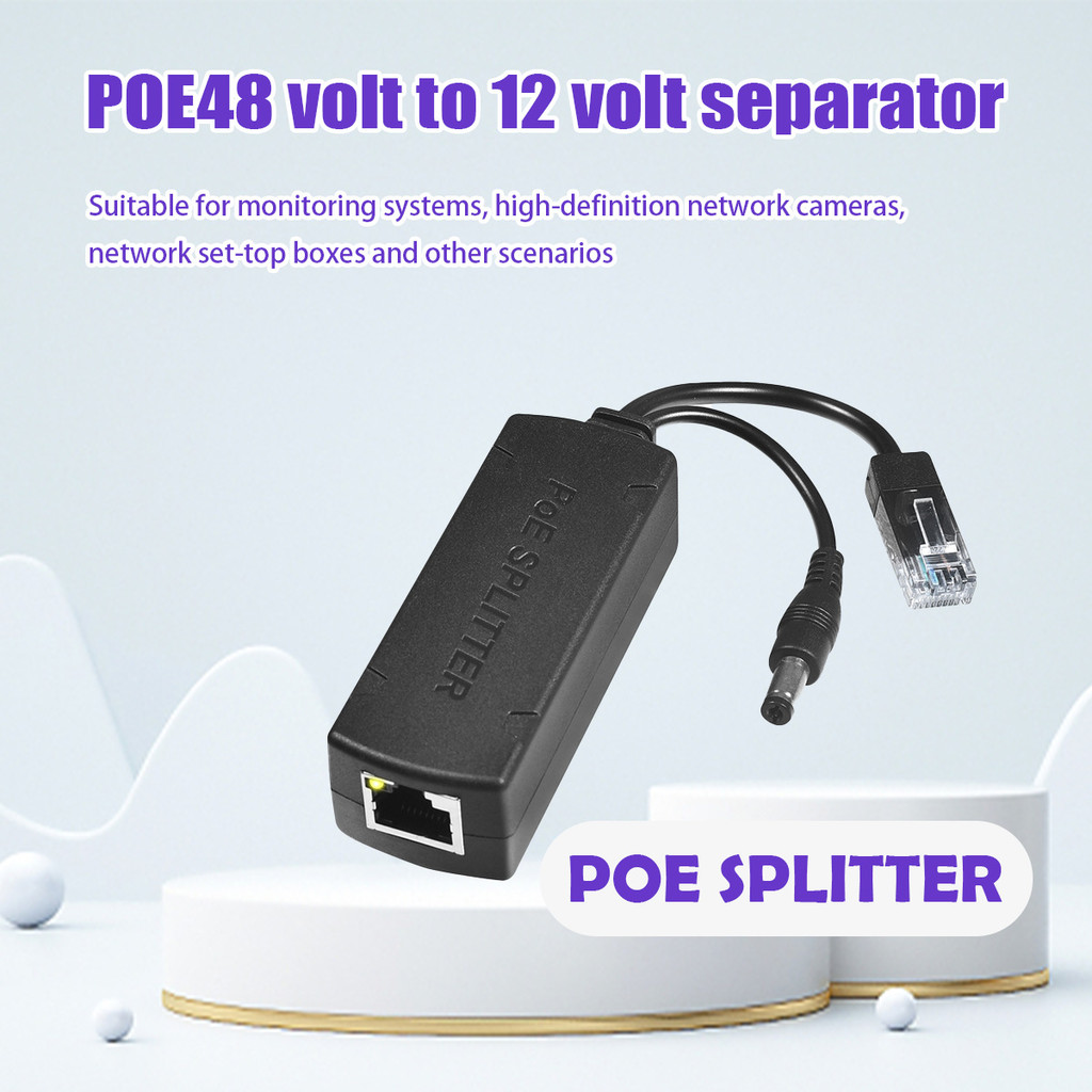 Jual poe splitter 48v to 12v / Adapter Power Input 48v to 12v /switch ...
