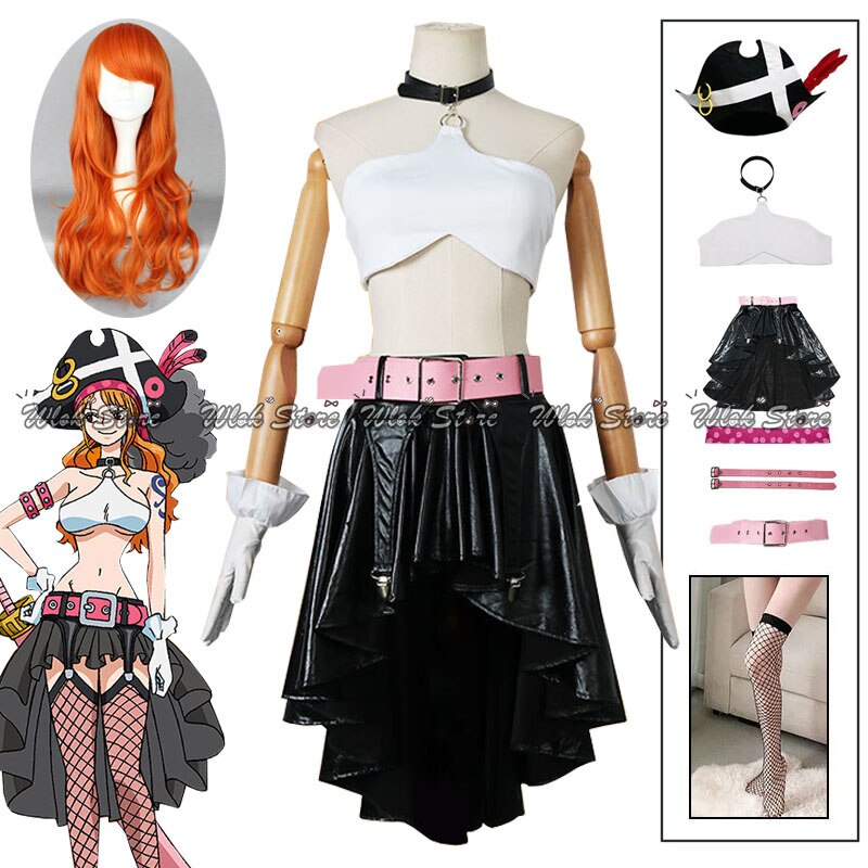 Jual PREORDER Nami One Anime Piece Movie Cosplay Costume Film Red Nami ...