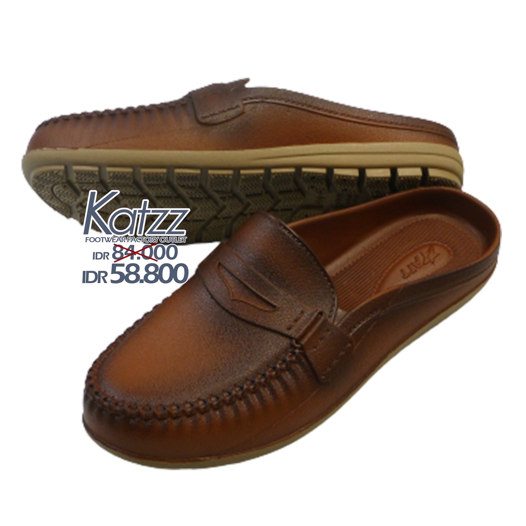 Jual Katzz - Sepatu Slop Pria Warna Coklat Uk 39 - 43 / Sepatu Acara ...