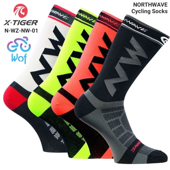 Jual X-TIGER NW-01 NORTHWAVE Cycling Socks Kaos Kaki Sepeda Bicycle ...
