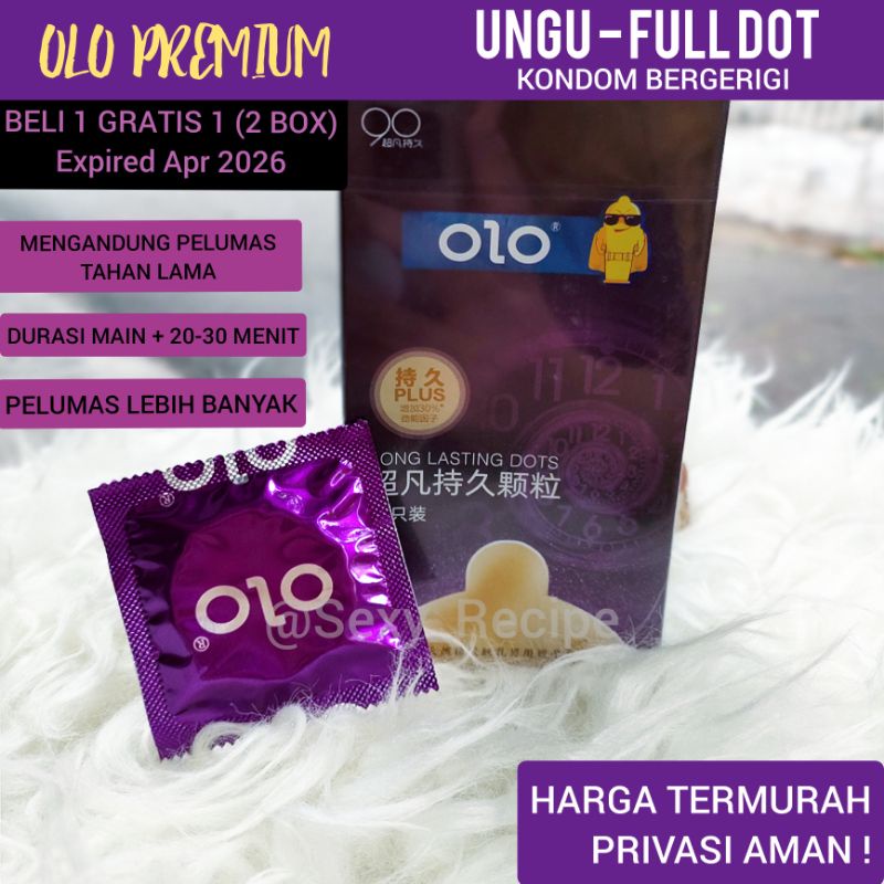 Jual barang ready ,elastis 100% KONDOM Olo Premium 001 (2x10 pcs) (Extra Pelumas + Tahan Lama ...