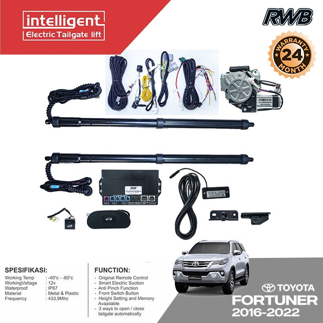 Jual POWER BACK DOOR / TAILGATE TOYOTA FORTUNER 2016-2022 + KICK SENSOR ...
