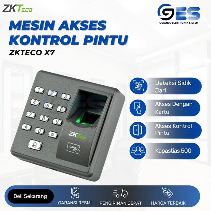 Jual Mesin Akses Kontrol Pintu Access Door Zkteco X7 Sama Seperti Solusion | Shopee Indonesia