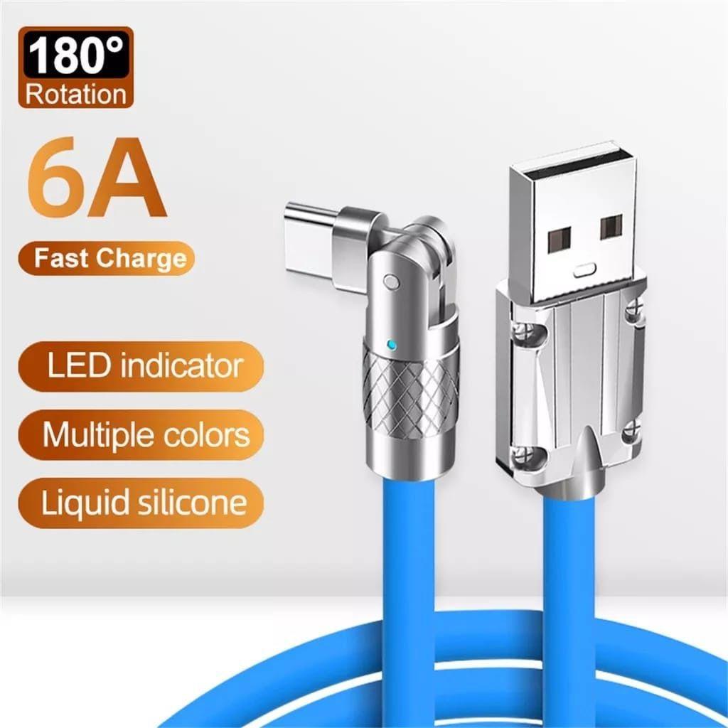 Jual KABEL GAMERS HC-16 kabel data Super Fast Charging Model Putar ...