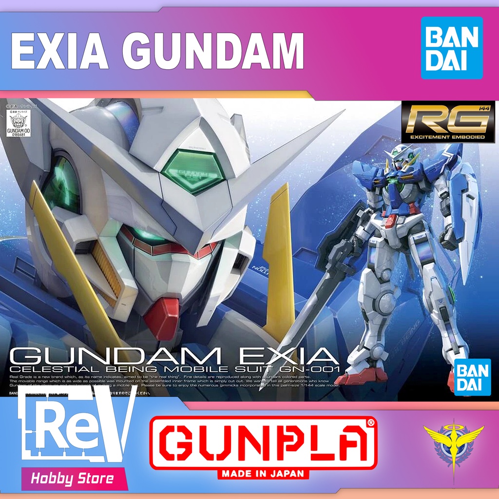 Jual RG EXIA GUNDAM BANDAI REAL GRADE 1/144 | Shopee Indonesia