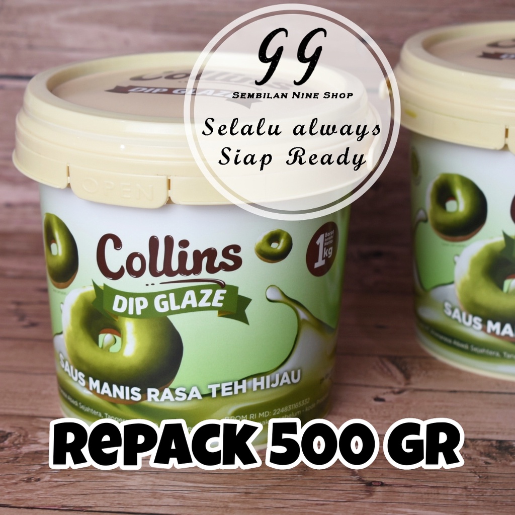 Jual COLLINS 500 Gram GREEN TEA Dip GLAZE MATCHA Glazing | Shopee Indonesia