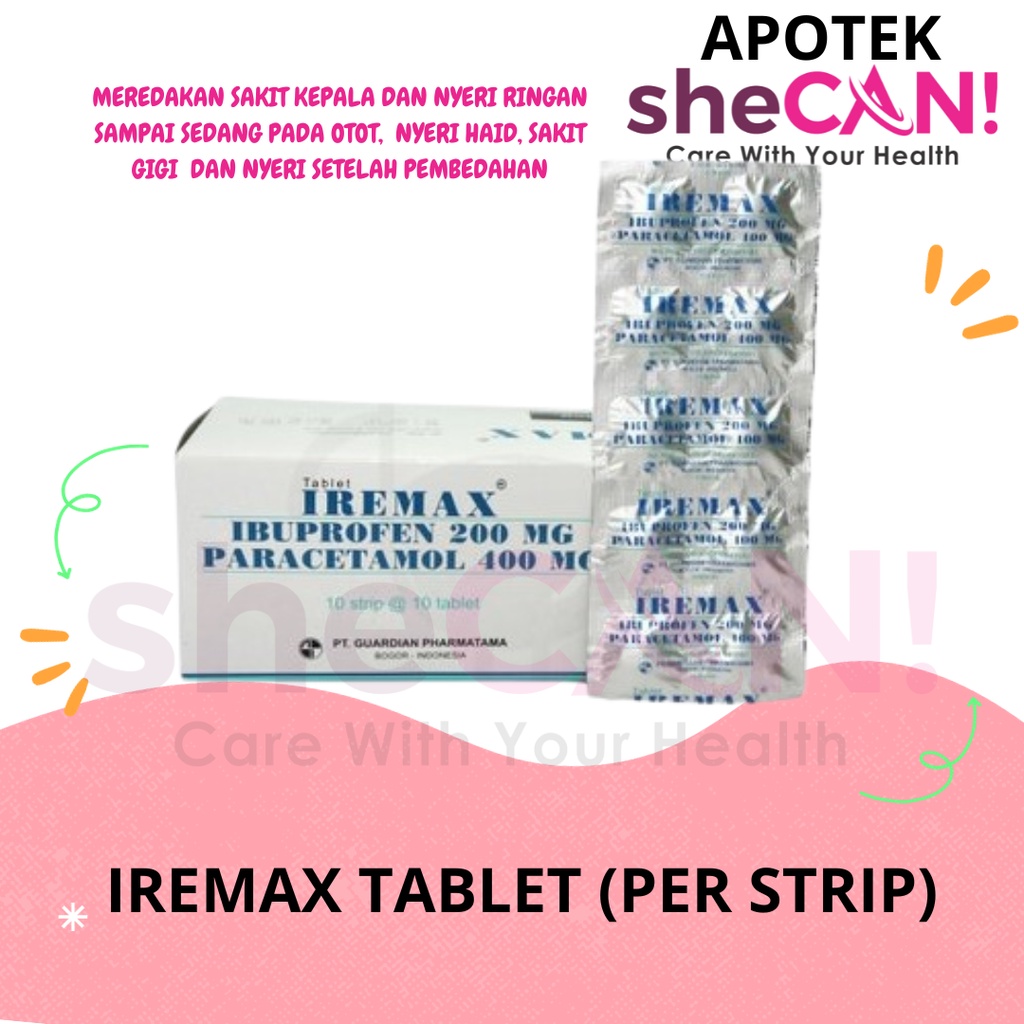 Jual IREMAX TABLET ISI 10 PEREDA PANAS DAN NYERI | Shopee Indonesia