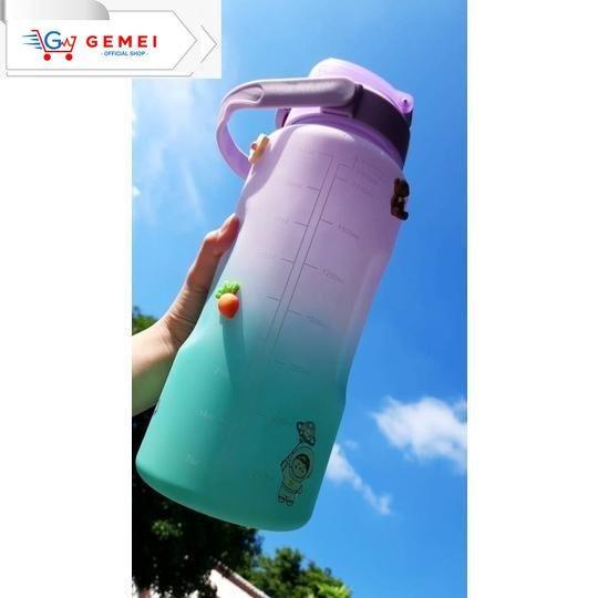 Jual botol minum kapasitas , 1500 ml lucu botol minum kekinian viral ...