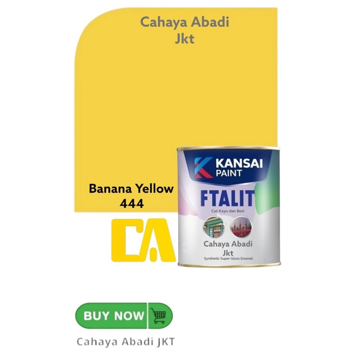 Jual CAT MINYAK KAYU BESI FTALIT 444 BANANA YELLOW 1KG | Shopee Indonesia