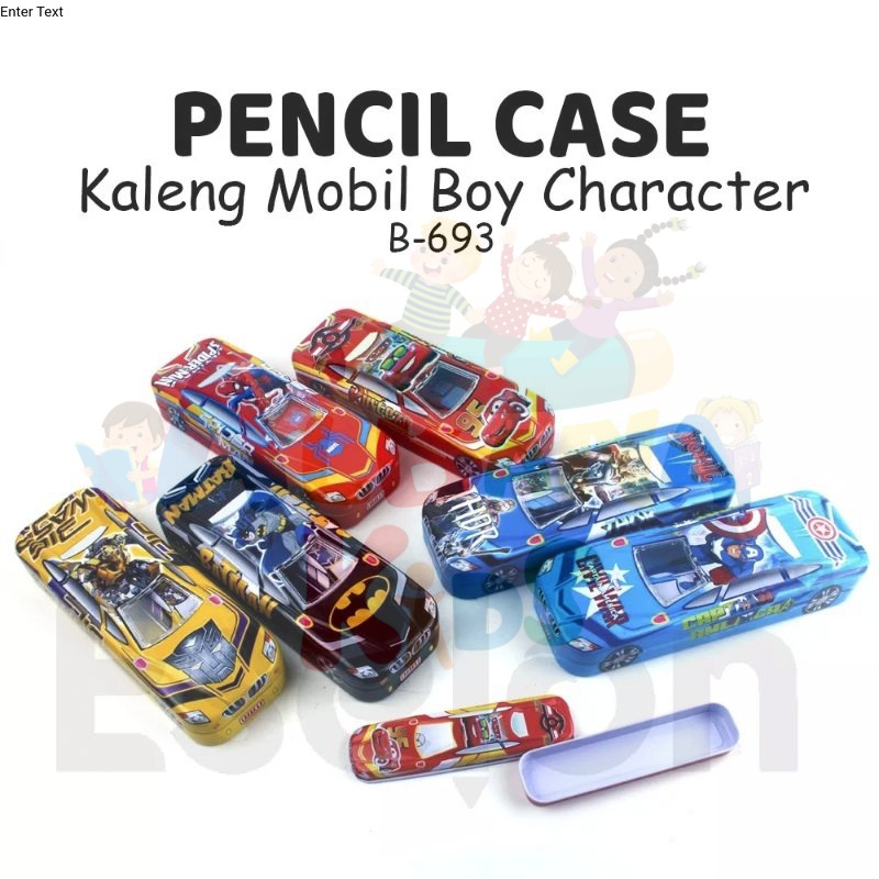 Jual Tempat Kotak Pensil Kaleng Mobil Superhero Set Mobil Kecil ...
