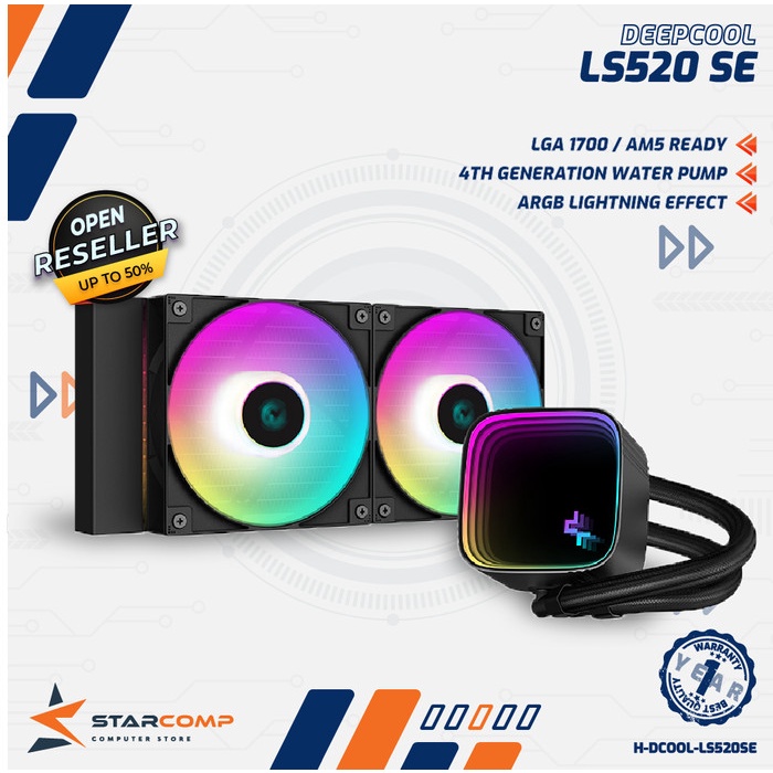 Jual Deepcool LS520 SE ARGB 240mm AIO Liquid CPU Cooler | Shopee Indonesia