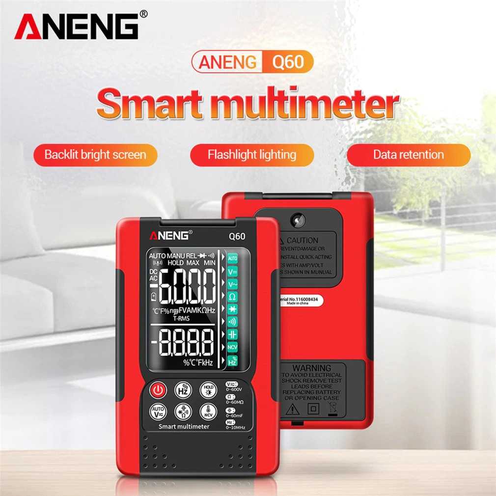 Jual ANENG Multimeter Digital Smart Multimeter 6000 Count True RMS ...