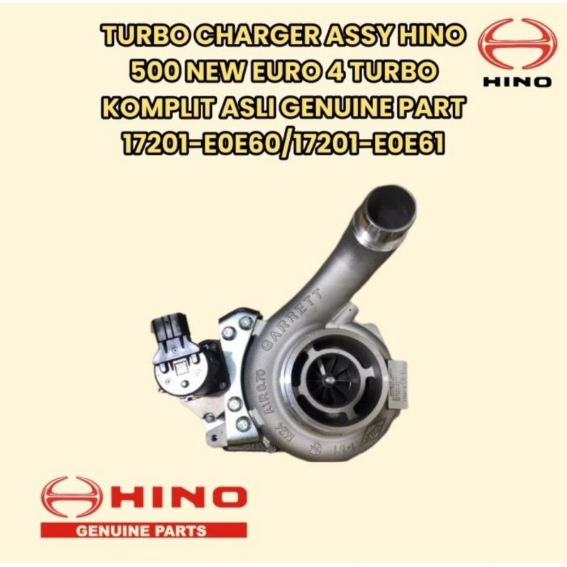 Jual TURBOCHARGER ASSY EURO 4 2023 HINO 500 FM 280 JD 17201-E0E60-E0E61 ...