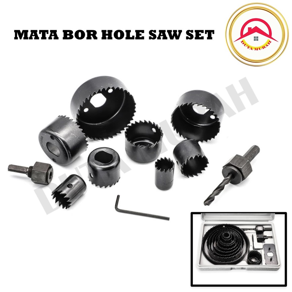 Jual Mata Bor Hole Saw Kit 16 pcs Hole Saw Kit Set 16Pcs Mata Bor ...