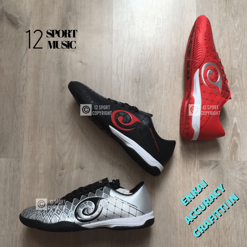 Jual 12SPORT - Sepatu Futsal Enkai Accuracy Graffiti IN 100% Original ...